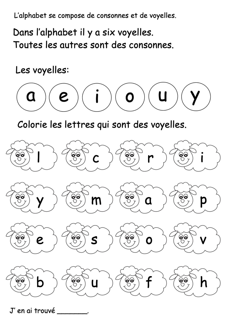 Fiche sur les voyelles – CoeurSoleil Martine Rossier